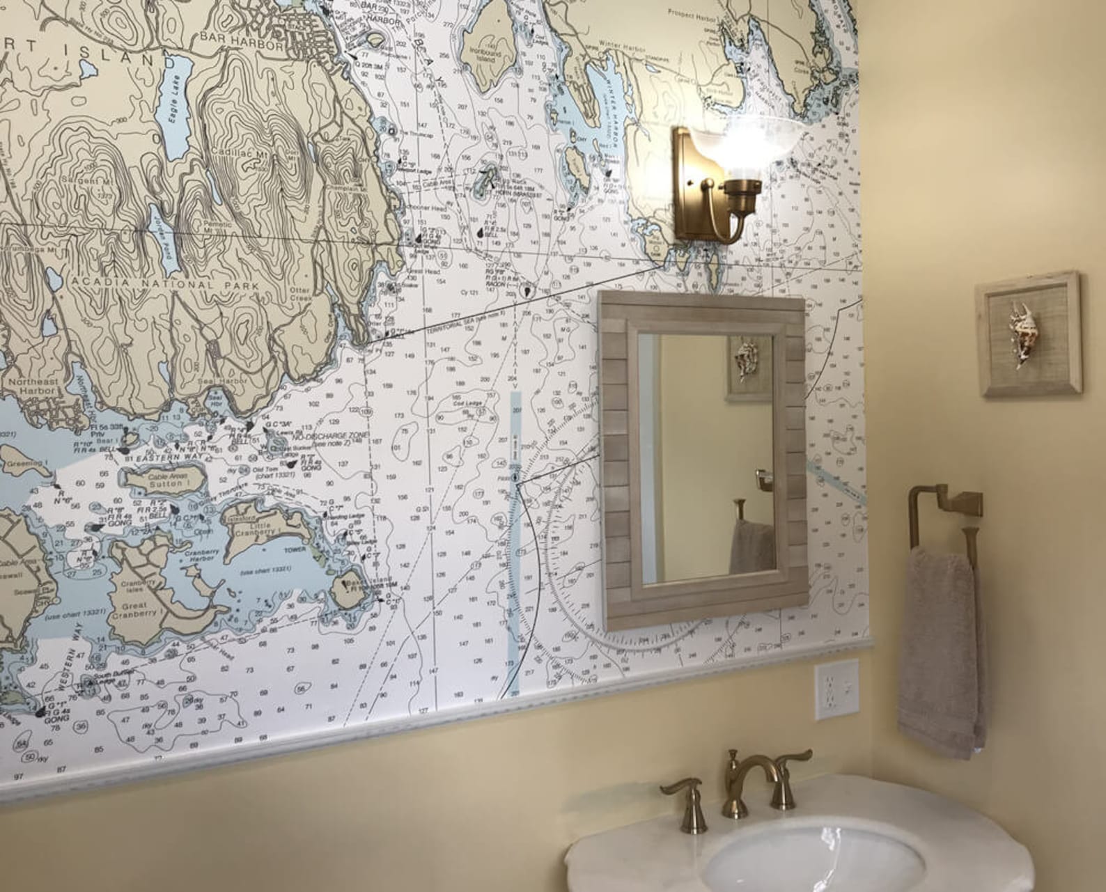 Nautical Chart Wallpaper - Nautical Map Wallpaper - Etsy