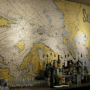 Nautical Chart Wallpaper Nautical Map Wallpaper - Etsy