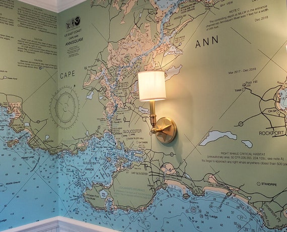 Nautical Map Desktop Wallpaper