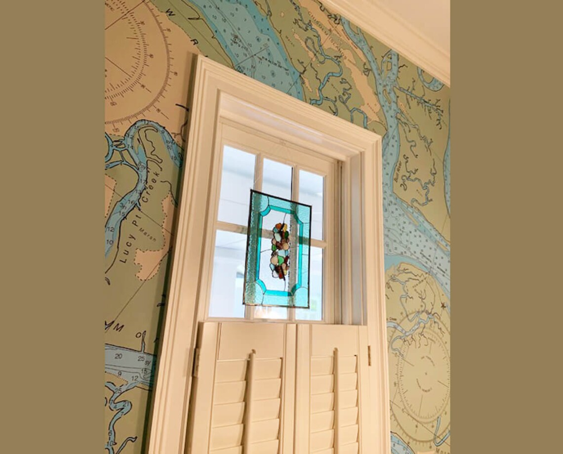 Nautical Chart Wallpaper Nautical Map Wallpaper - Etsy Canada