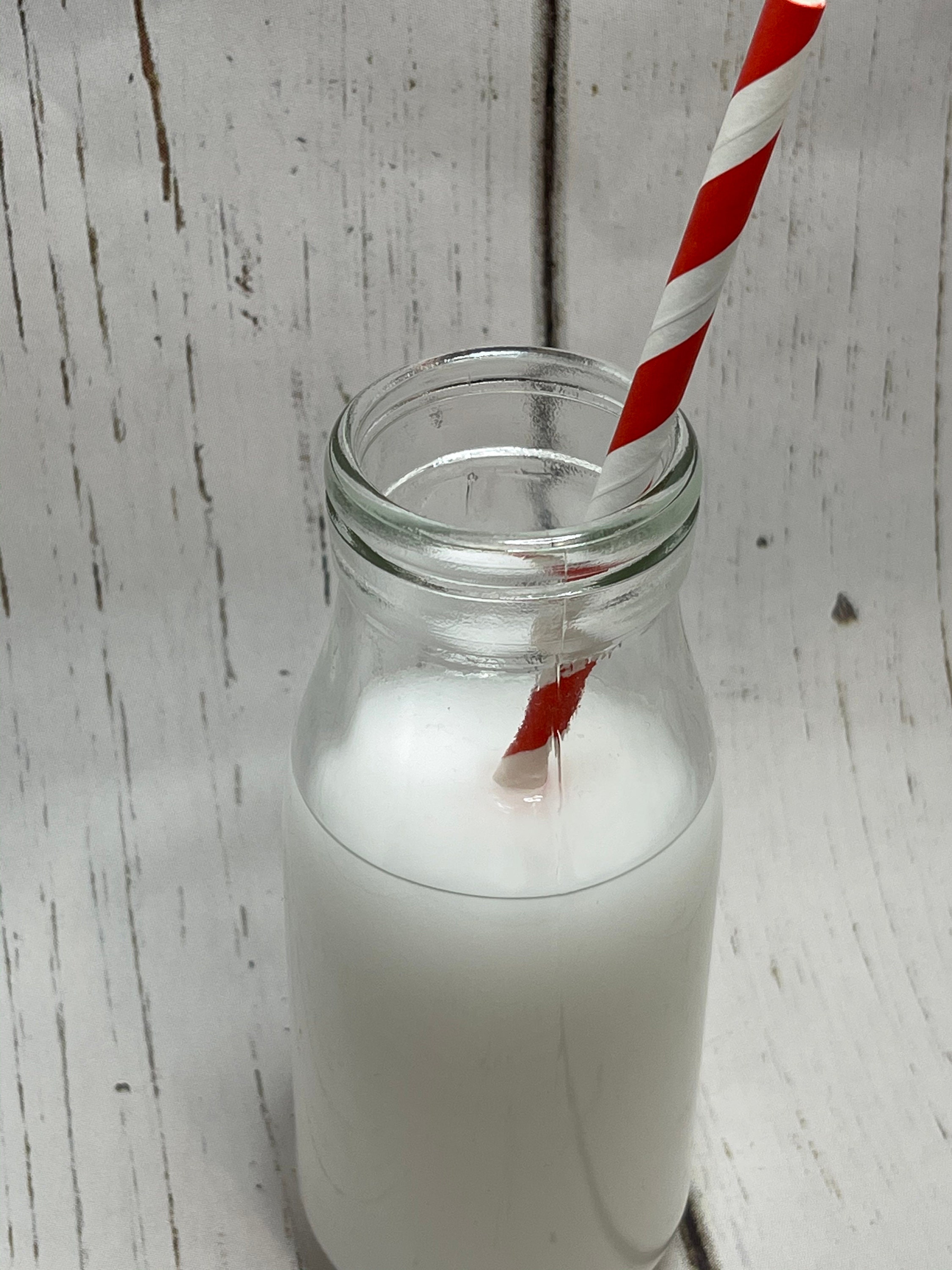 Faux Milk Milk for Santa Fake Milk Glass Bottle of Milk - Etsy