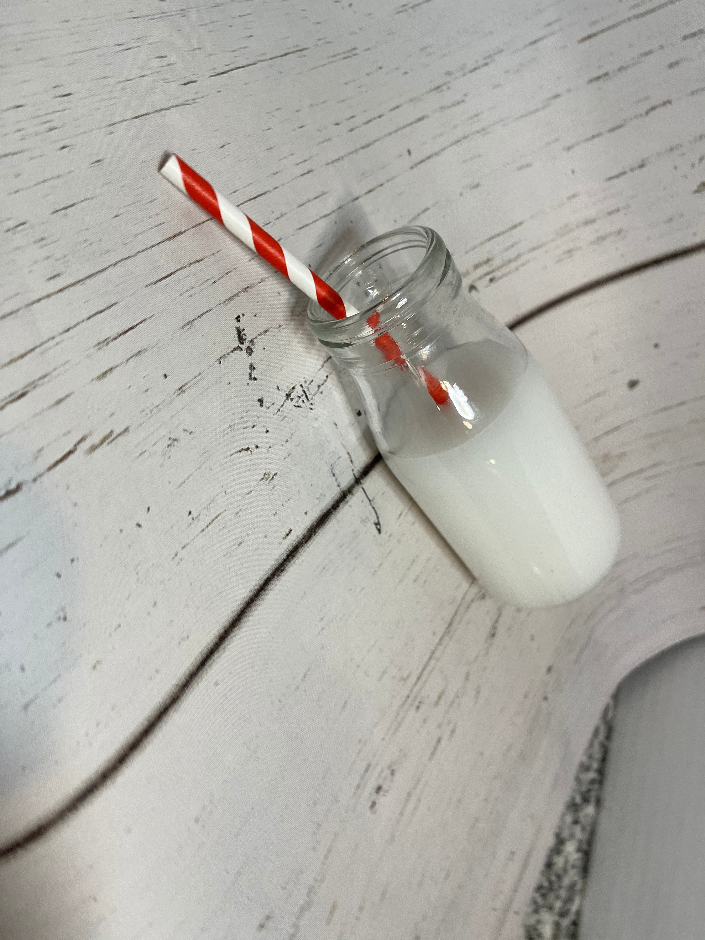 Faux Milk Milk for Santa Fake Milk Glass Bottle of Milk - Etsy