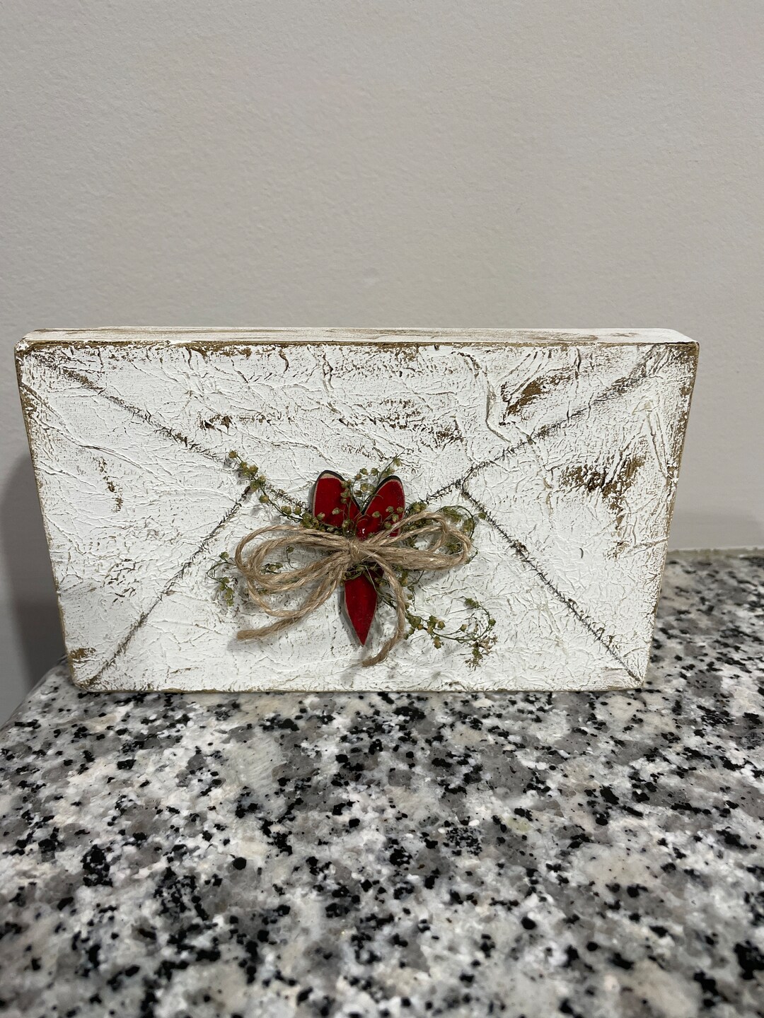 Rustic Valentine Wood Envelope, Valentine Love Letter, Shelf Sitter ...
