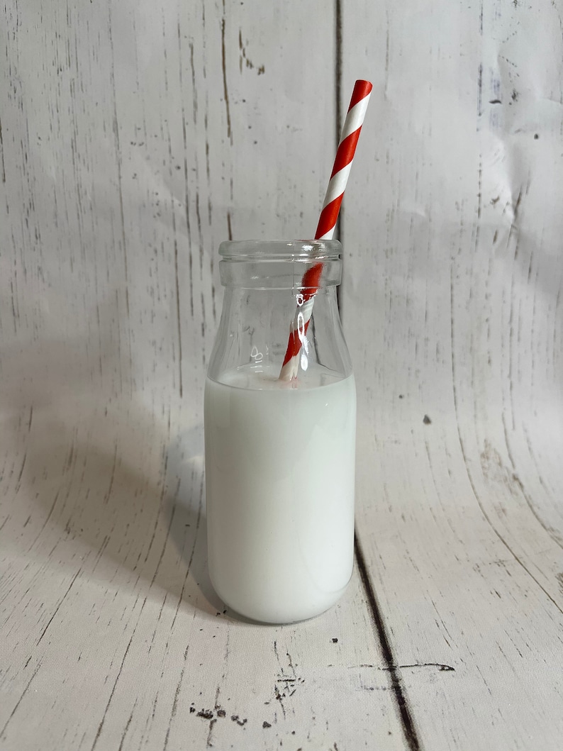 Faux Milk Milk for Santa Fake Milk Glass Bottle of Milk - Etsy