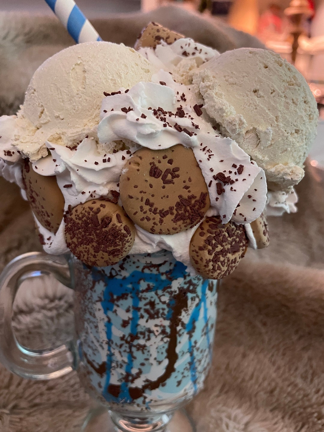 Fake Milkshake, Cookie Fanatic Extreme Shake, Photo Prop, Chocolate ...
