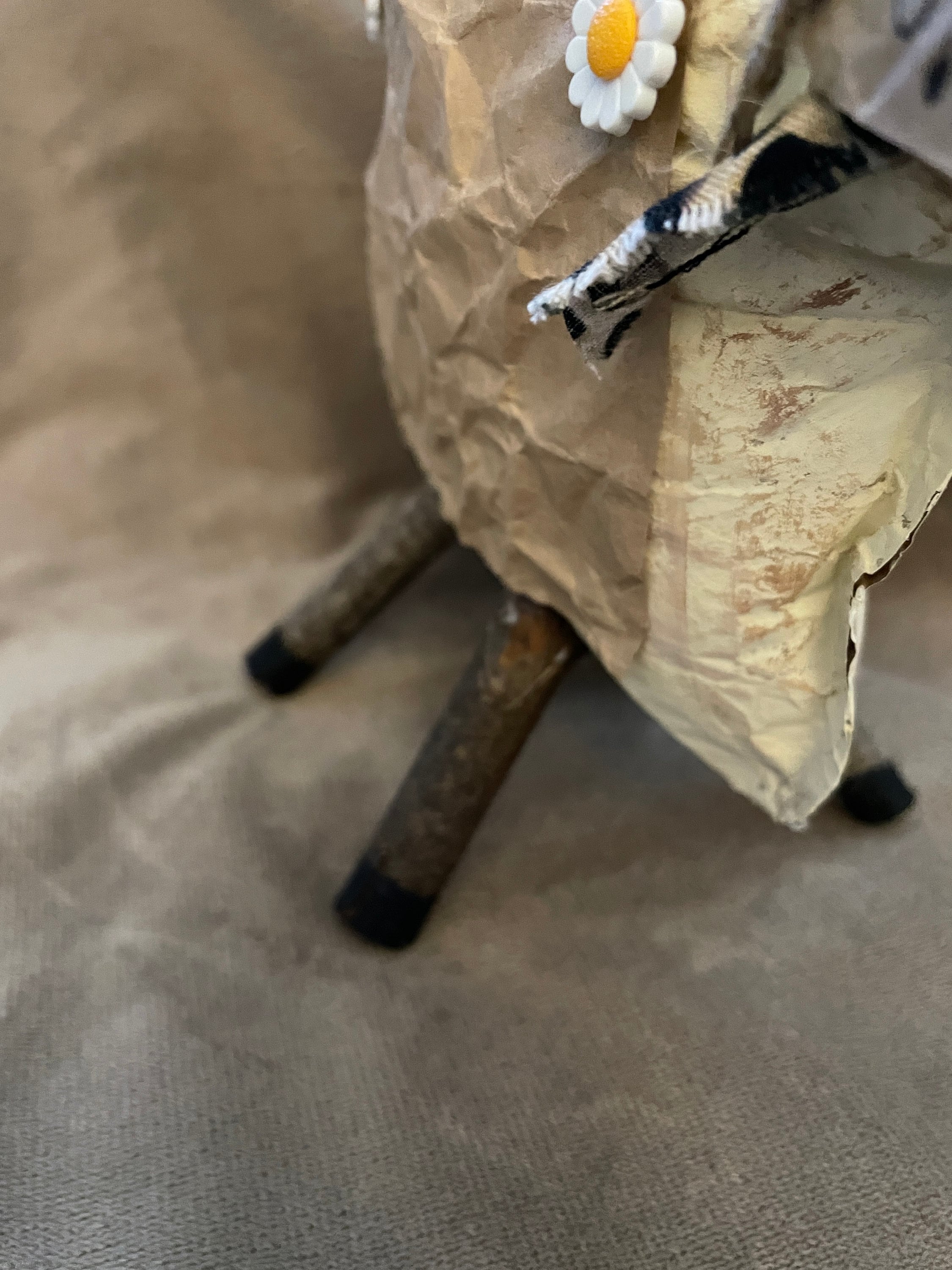Primitive Sheep, Rustic Sheep, Paper Bag Sheep, Primitive Decor, Tier ...