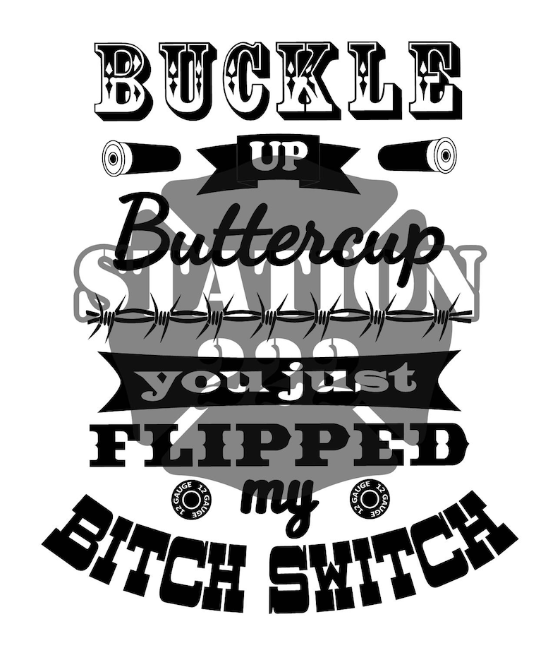 Buckle up Buttercup, You Just Flipped My Bitch Switch - Etsy