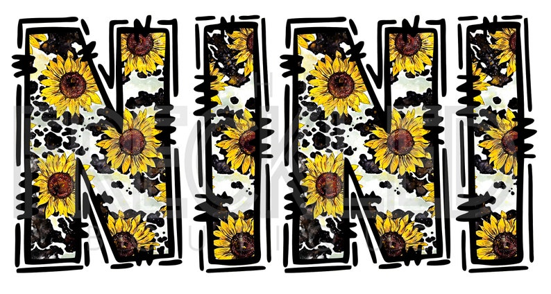 Sunflower NINI- Digital File, Png, Sunflowers, Gift, - Etsy