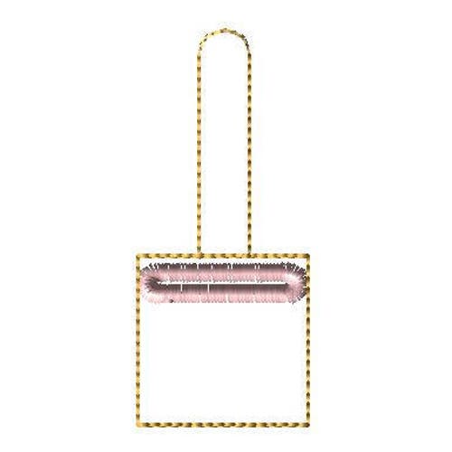 Quarter Keeper Embroidery Design Aldi Quarter Holder Key Fob | Etsy