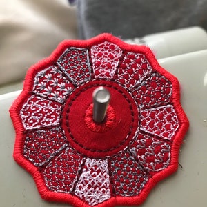 Spool Pin Cover Embroidery Design - ITH Spool Pin Cover - Spoolie ...