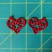 FSL Heart Earring Embroidery Design - Free Standing Lace Heart Earrings ...