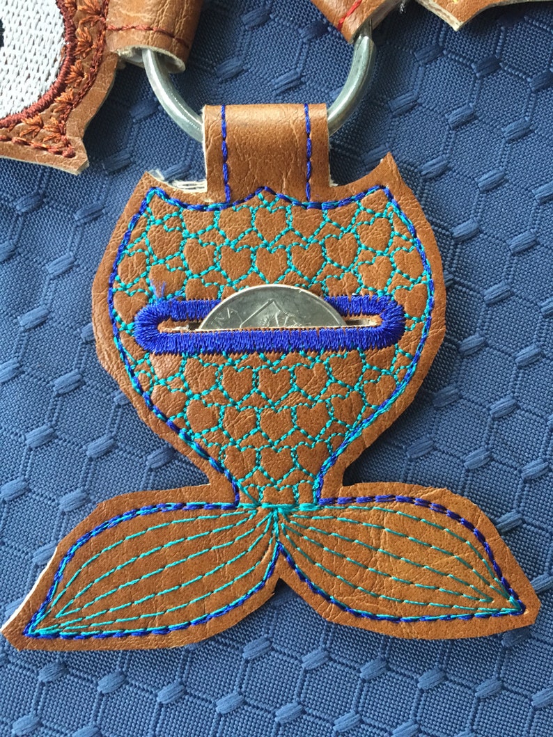 ITH Fish Tail Key Fob Embroidery Design Mermaid Tail Key Fob - Etsy