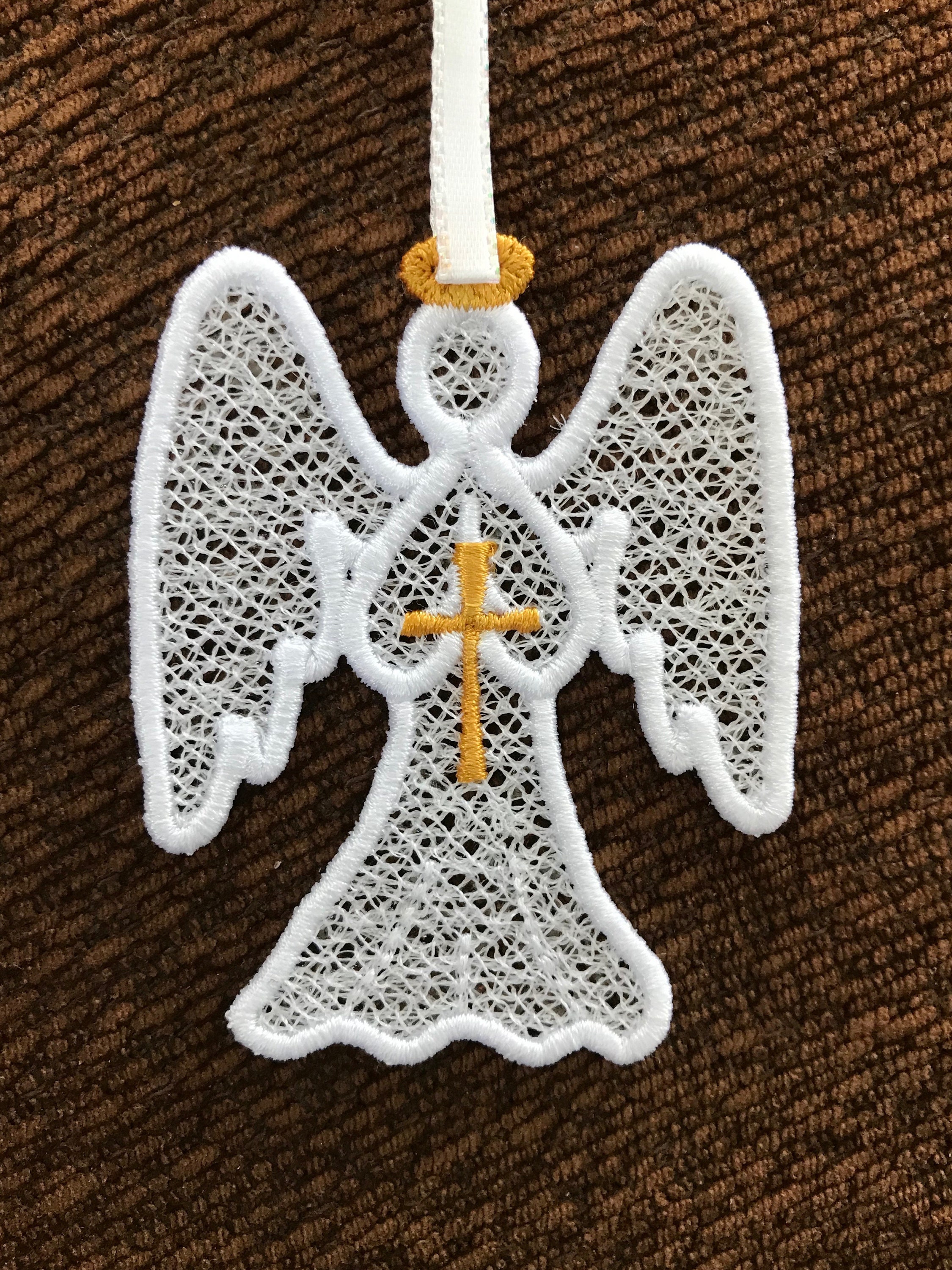 FSL Angels - 2 FSL Angel Embroidery Designs- 4x4 Design - Free Standing ...