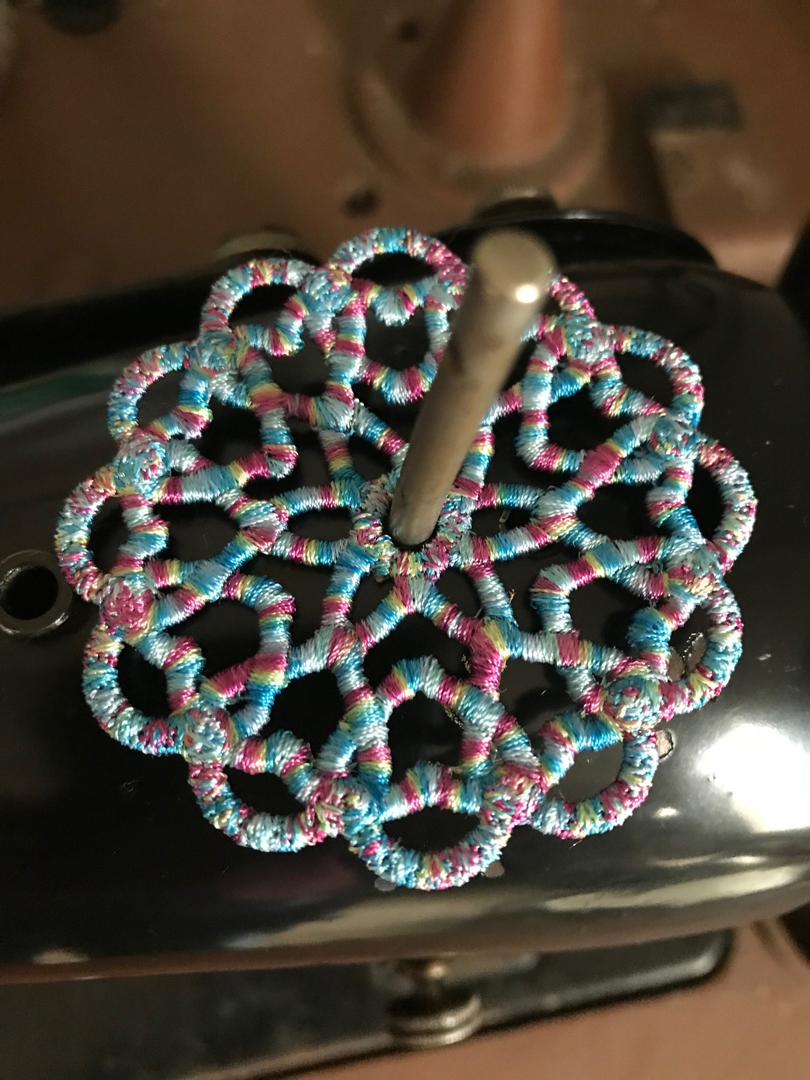 Free Standing Lace Spool Pin Cover Embroidery Design - FSL Spool Pin ...