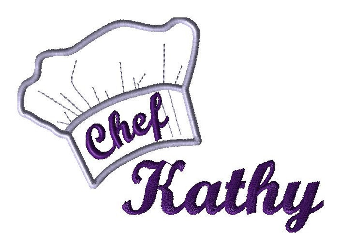 Chef Hat Embroidery Design 4 Sizes Chef Hat Embroidery in | Etsy