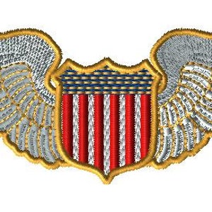 High Flight Embroidery Design - High Flight With Wings Embroidery ...