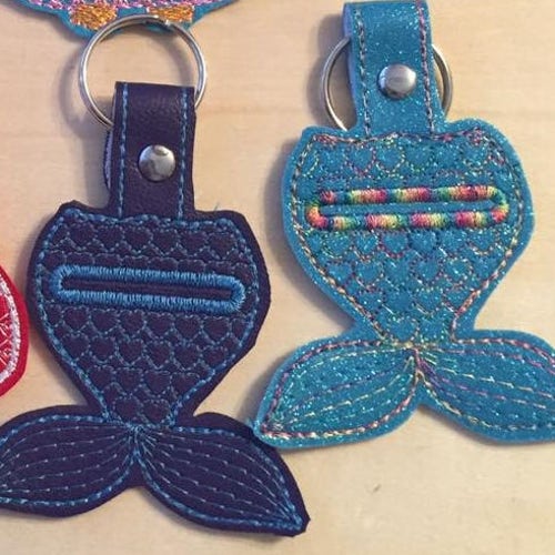 Quarter Keeper Embroidery Design Aldi Quarter Holder Key Fob | Etsy