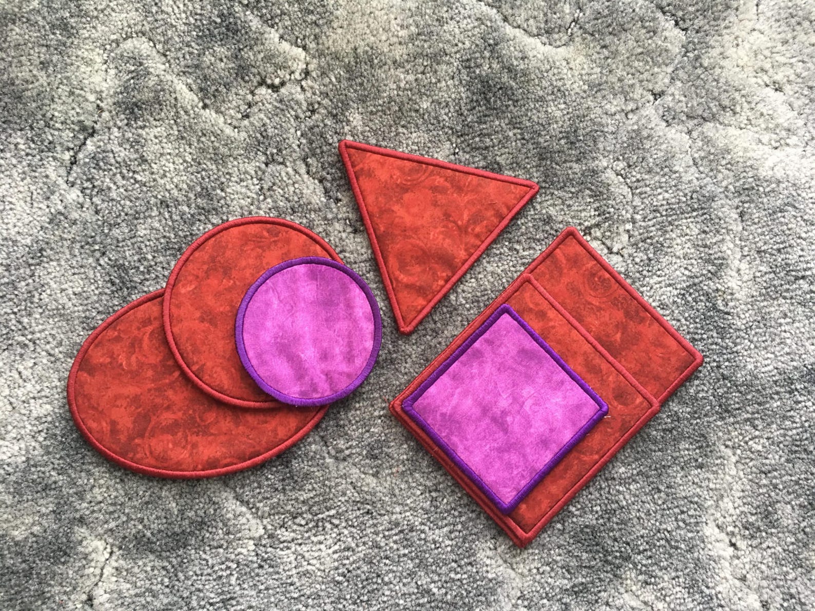 ITH Mug Rug - 7 Blank Mug Rug Embroidery Design- 4x4, 5x5, 5x7 ...