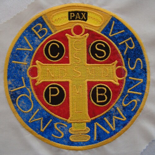 St Benedict Medal Embroidery Design Front and Back 2 Sizes - Etsy
