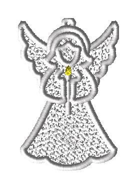 FSL Angels 2 FSL Angel Embroidery designs 4x4 design | Etsy