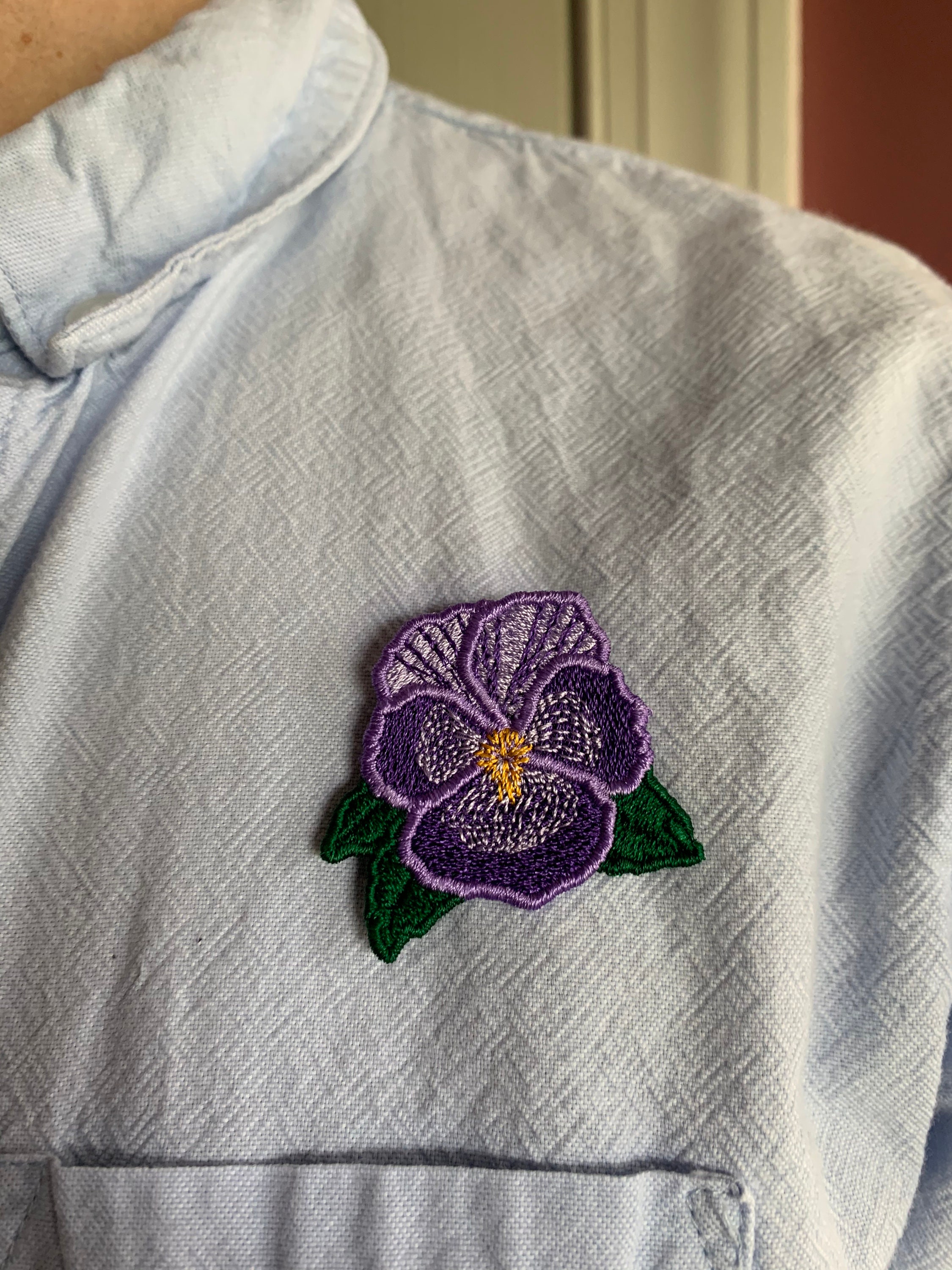 FSL Pansy Earrings and Broach - Pansy Earring Embroidery Design - Free ...