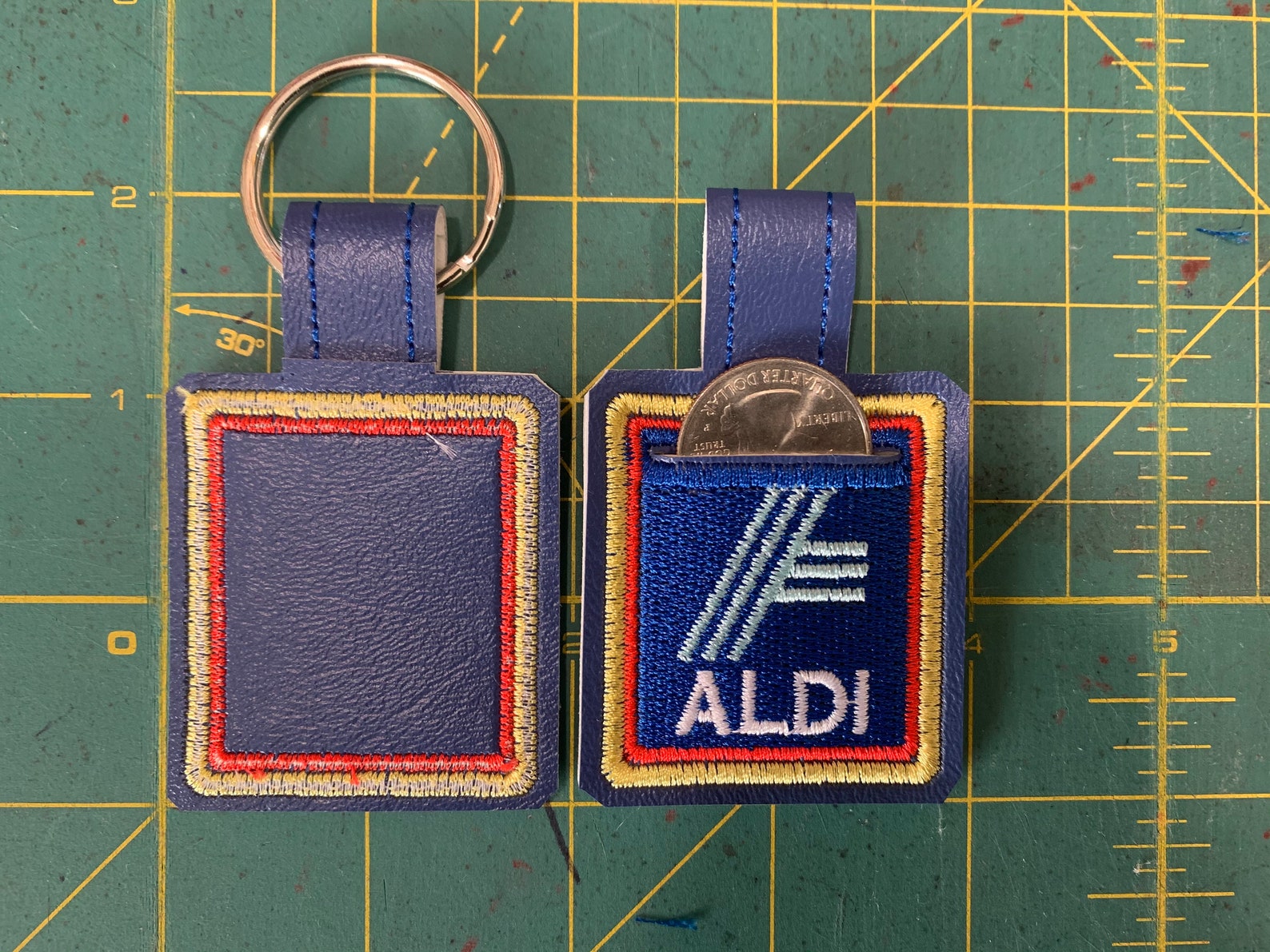 Aldi Quarter Keeper Embroidered Aldi Quarter Keeper - Etsy