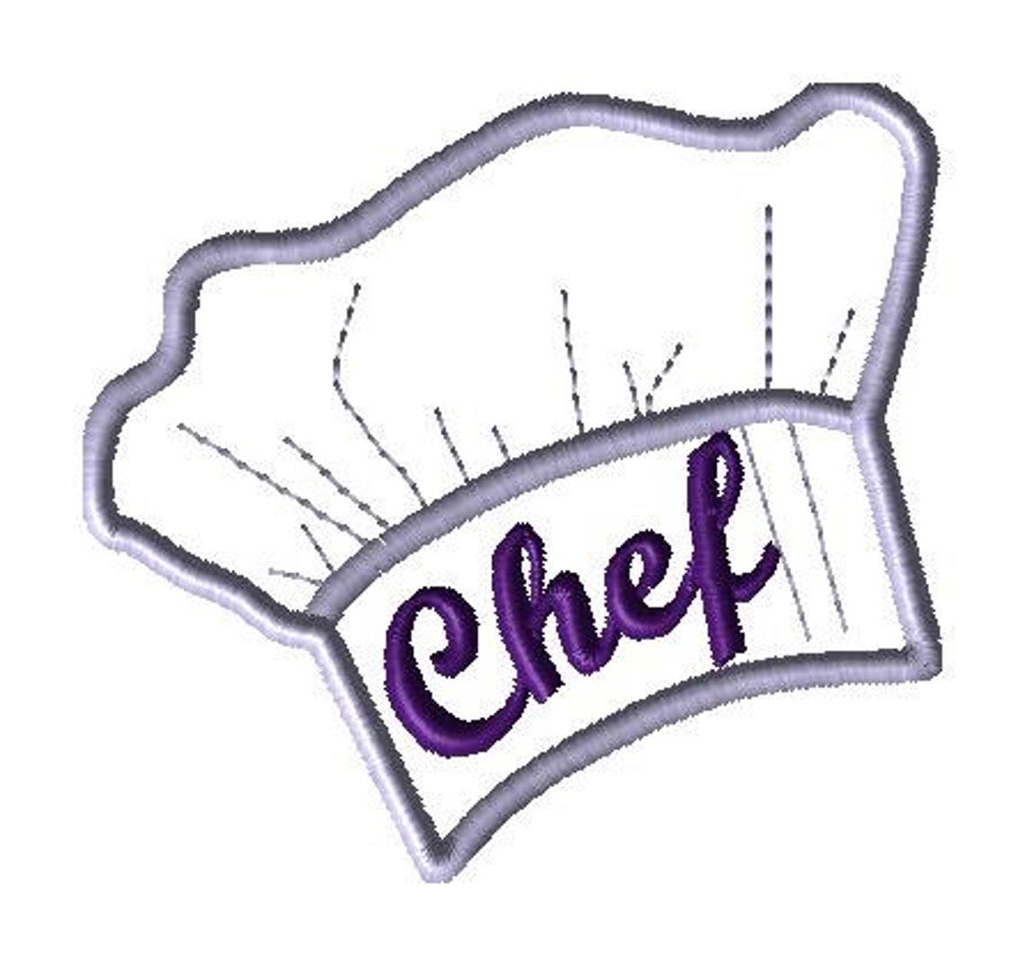 Chef Hat Embroidery Design 4 Sizes Chef Hat Embroidery in | Etsy