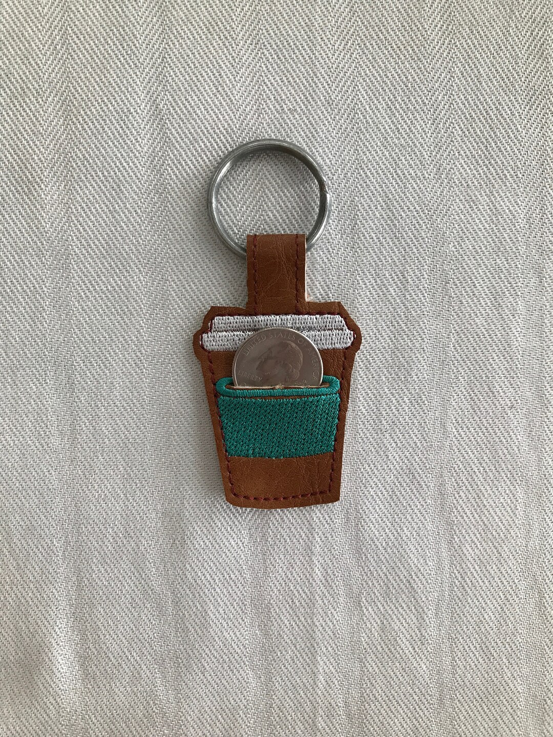 ITH Coffee Cup Key Fob Embroidery Design - Coffee Cup Key Fob With ...