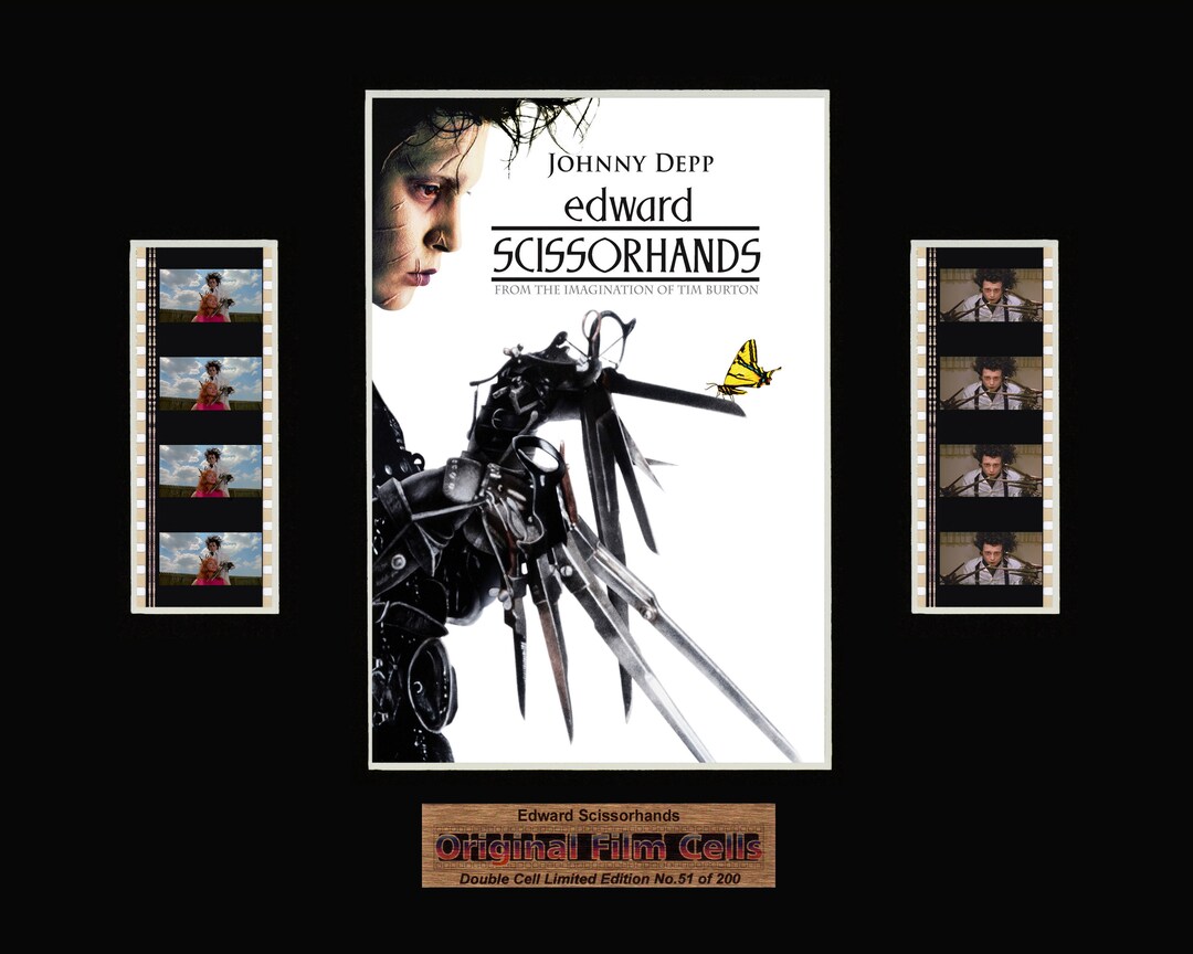 Edward Scissorhands Unframed Double Film Cell Picture - Etsy