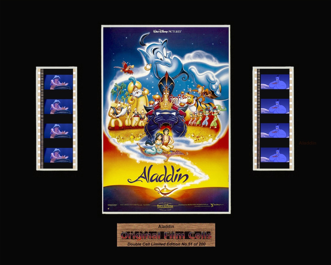 Aladdin 1992 Disney Unframed Double Film Cell Picture - Etsy