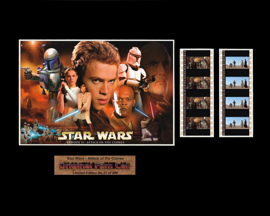 Star Wars Attack of the Clones 2002 Unframed Double Film Cell Picture ...