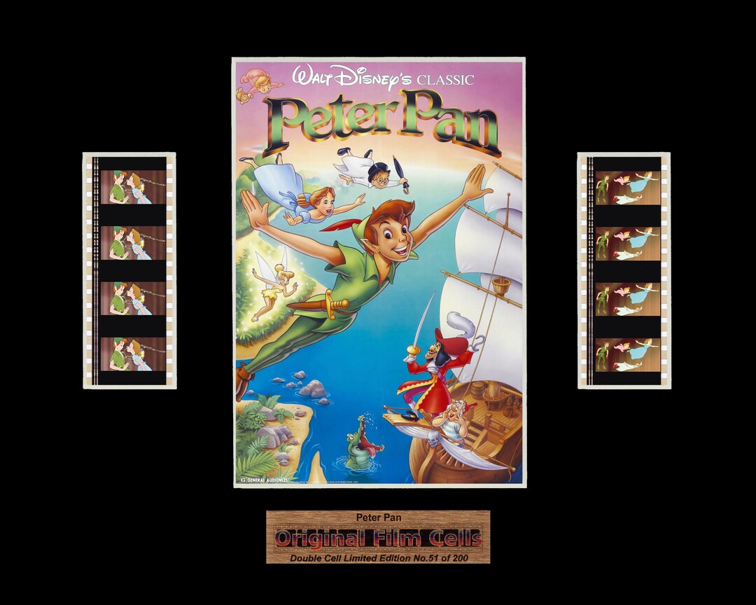 Peter Pan Disney Unframed Double Film Cell Picture - Etsy