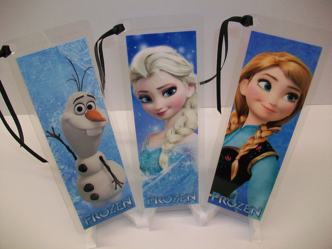 FROZEN Disney 3 Bookmark Set - Etsy