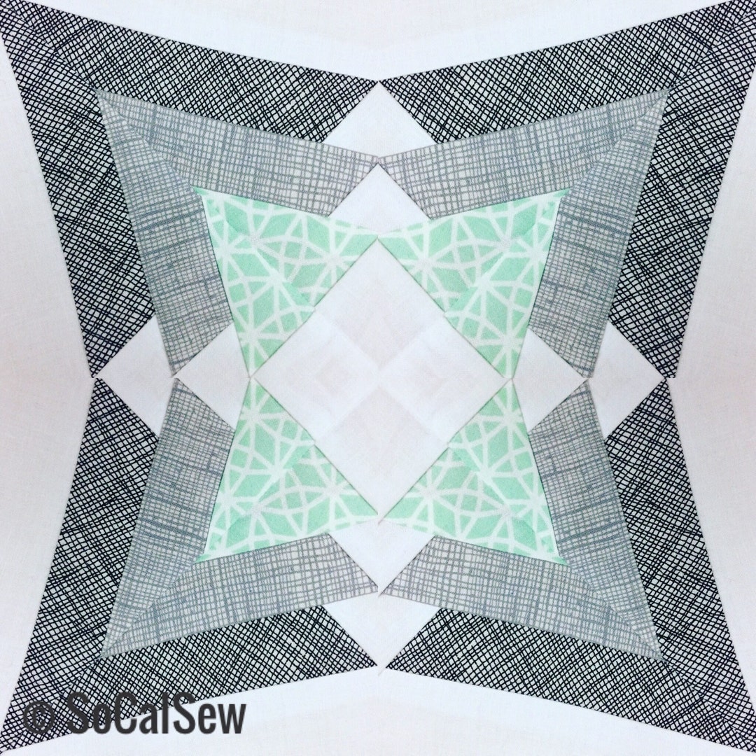 Star Quilt Block Paper Piecing Pattern (digital Download, 10 Inch Block ...