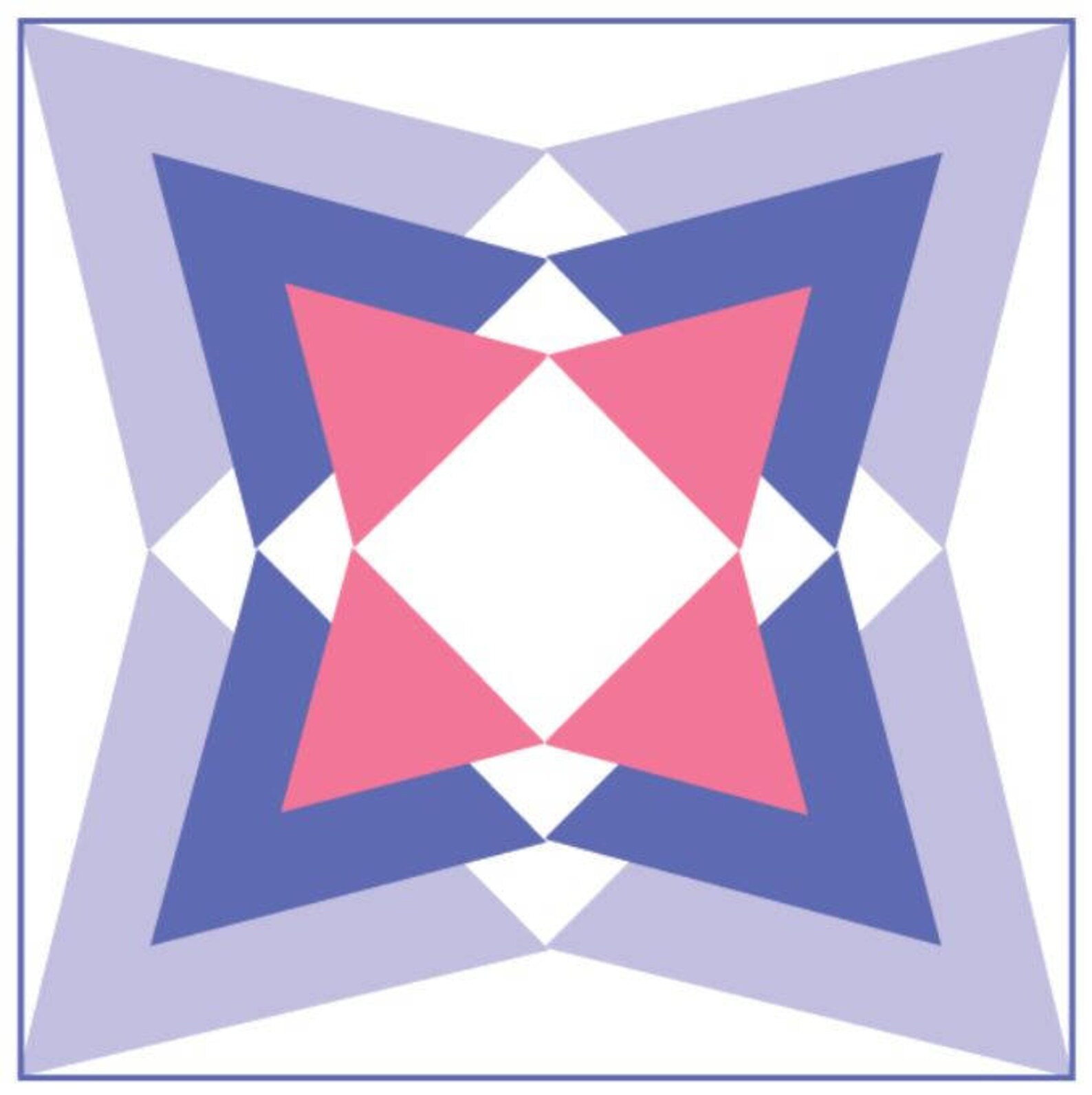 12 Block Star Quilt Pattern Paper Piece Socalsew - Etsy