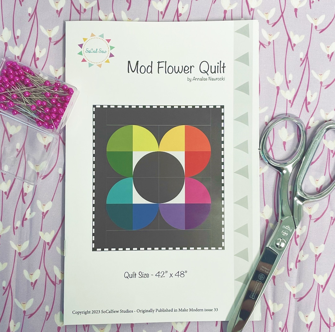 Hard Copy Quilt Pattern - Mid Century Quilt Pattern - Quilt Pattern ...