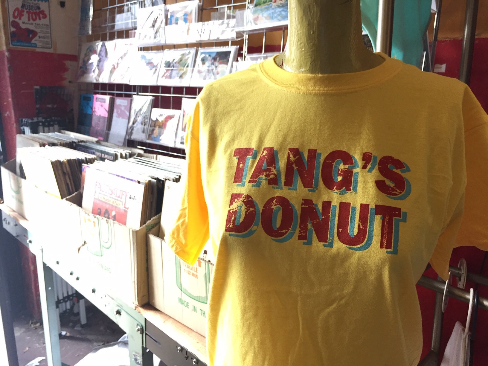TANG'S DONUT Unisex 2 Color Screen Printed T Shirt Yummy Donuts ...