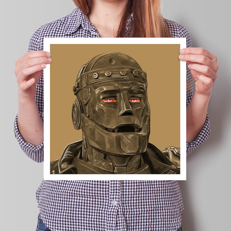 Cliff Steele Robotman Doom Patrol Printed Sketch | Etsy