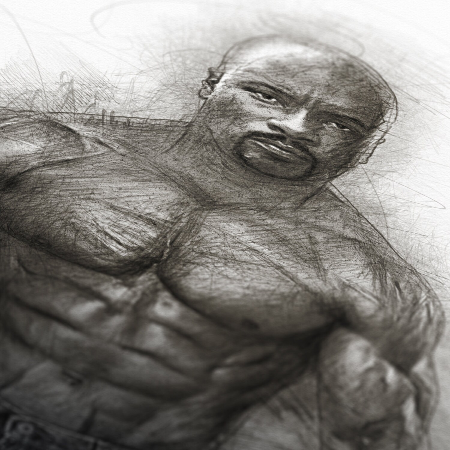 Luke Cage Print, the Defenders Art, Luke Cage Art, Netflix Marvel ...