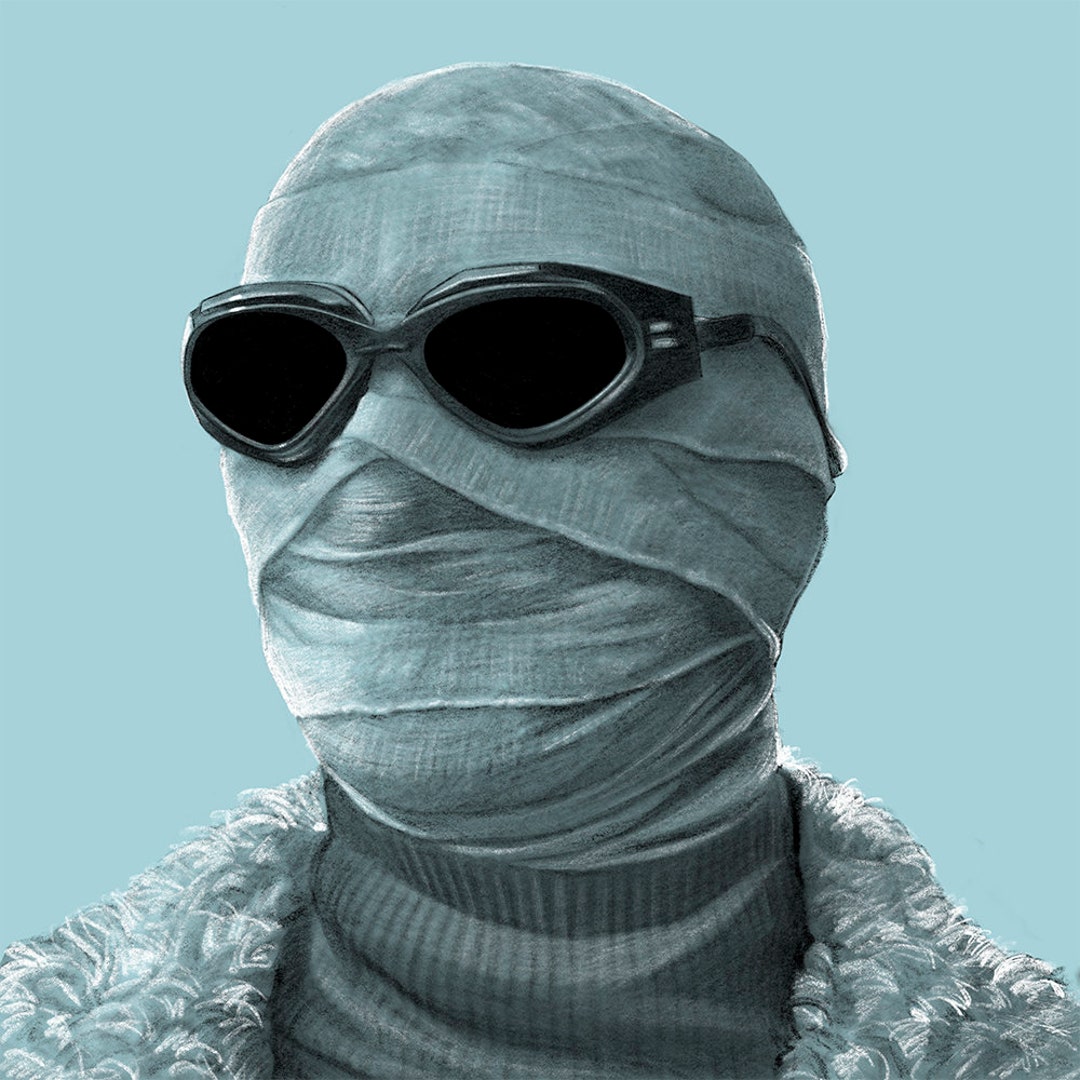 Larry Trainor, Negative Man - Doom Patrol Printed Sketch - Etsy