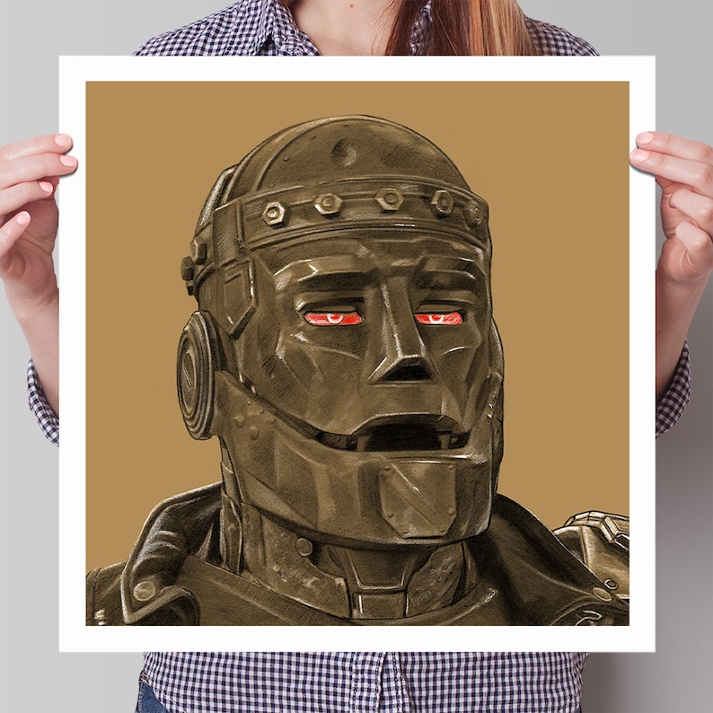Cliff Steele Robotman Doom Patrol Printed Sketch | Etsy