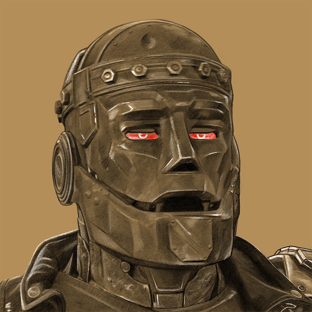 Cliff Steele, Robotman - Doom Patrol Printed Sketch - Etsy