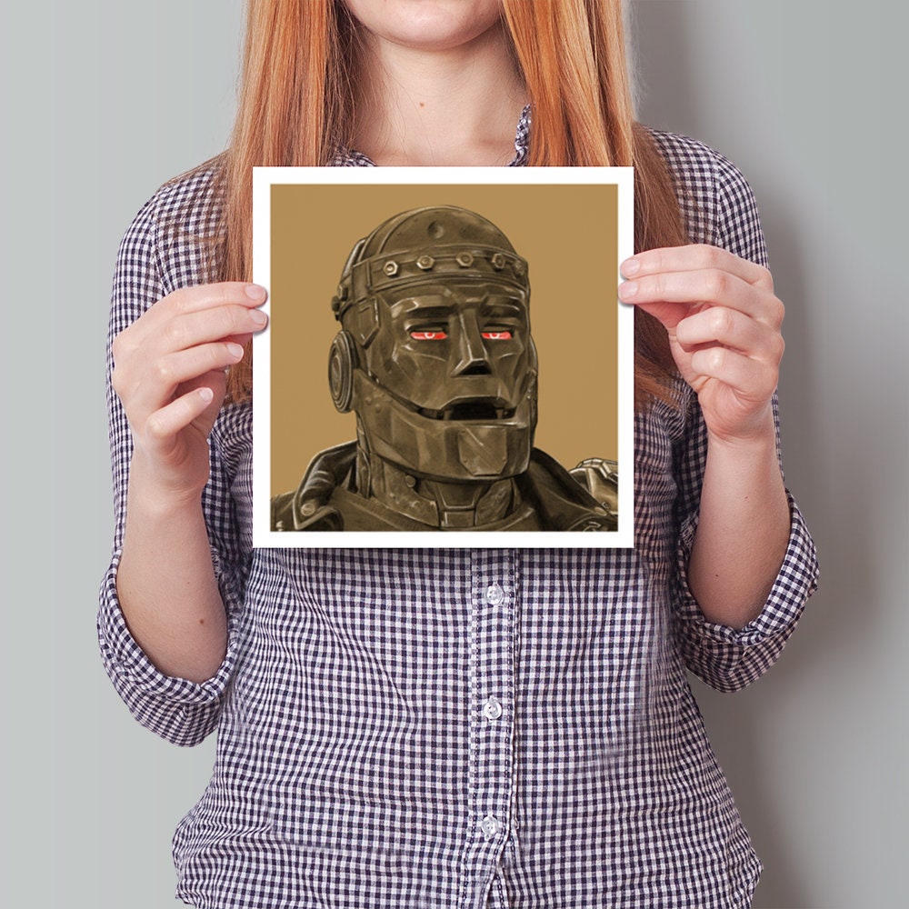 Cliff Steele, Robotman - Doom Patrol Printed Sketch - Etsy
