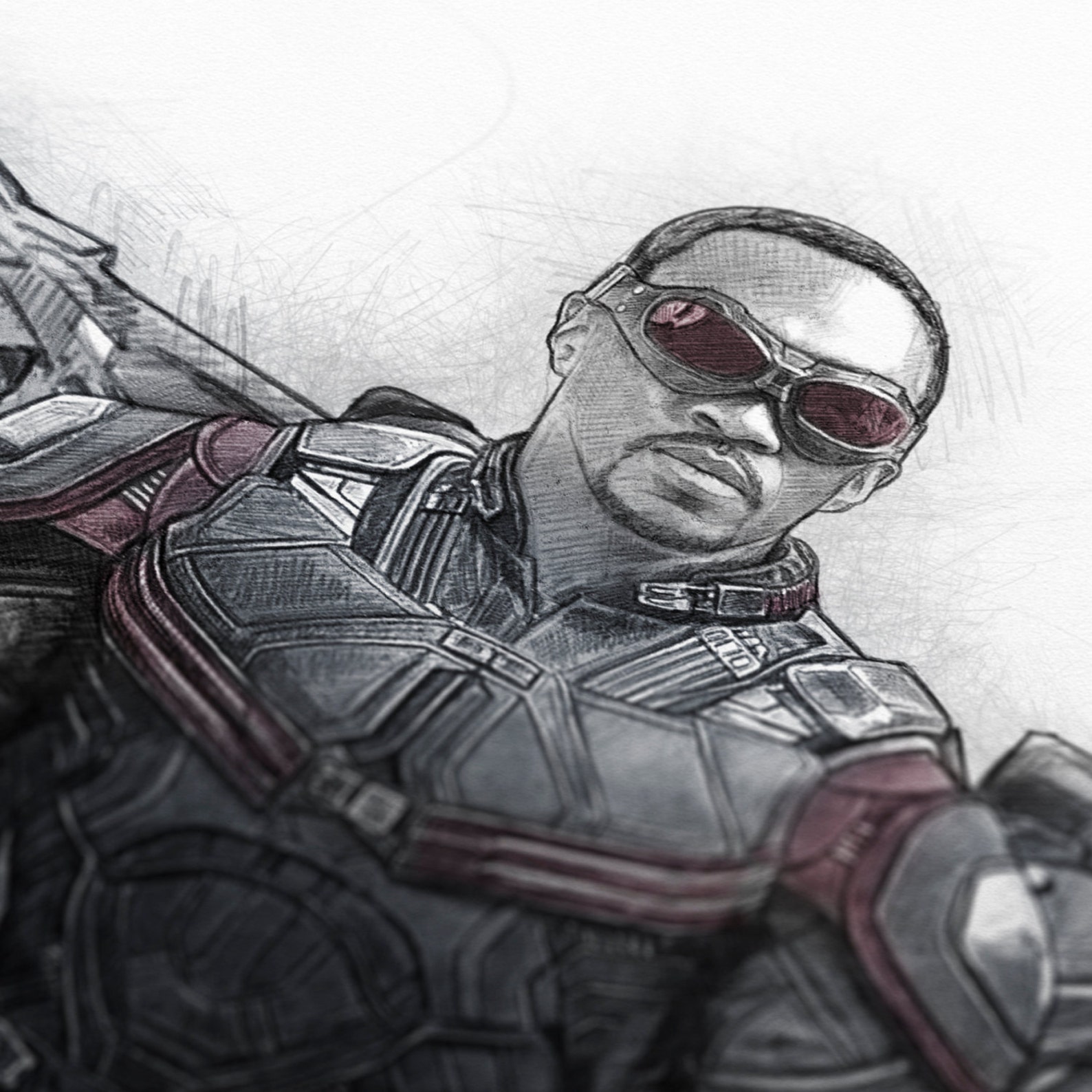 Avengers Print Falcon Poster Sam Wilson Print Marvel - Etsy