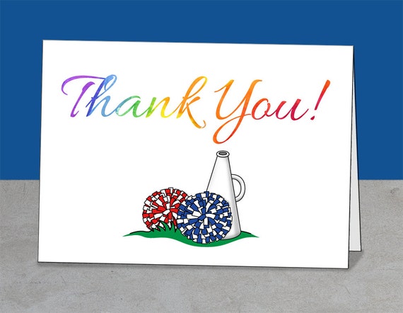 PRINTABLE Team Thank You Card for Cheerleading Coach Instant - Etsy Canada