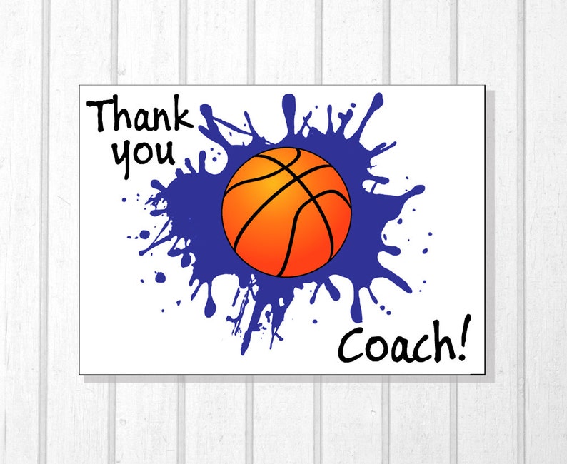 Basketball Thank You Coach, Basketball Coach Thanks, Thank You Gift ...