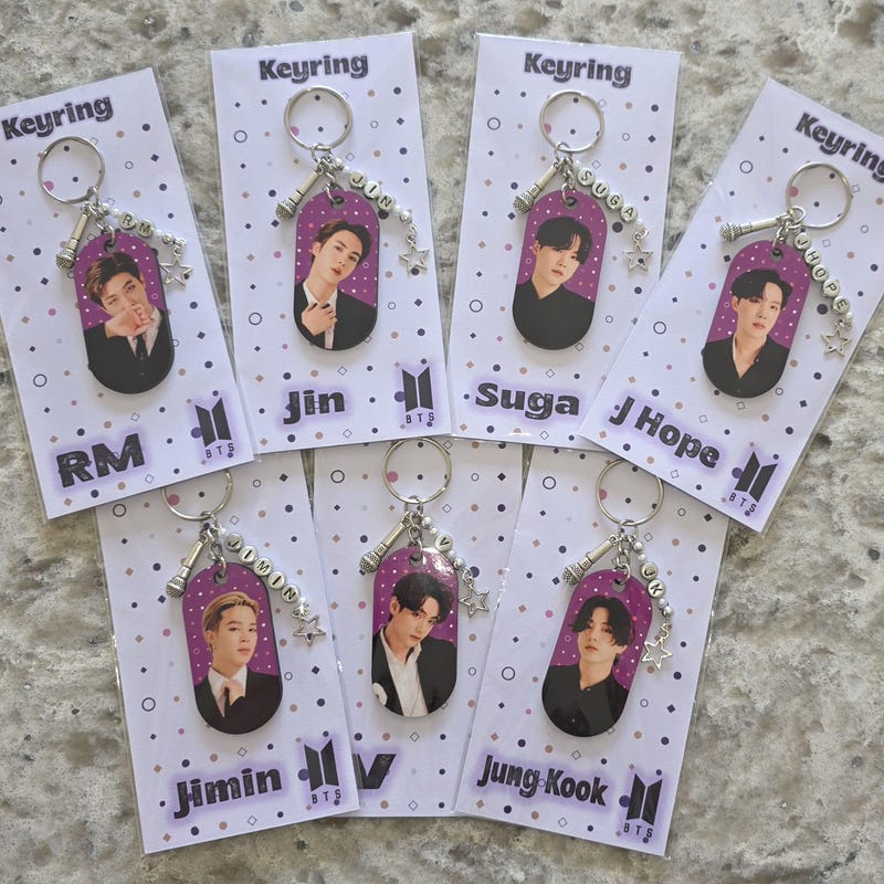 Bts Keychain for Lightstick - Etsy UK
