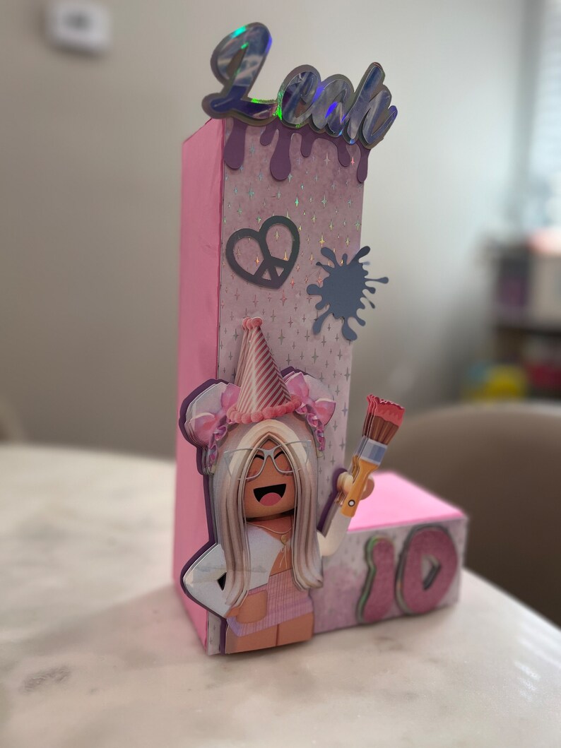 3D Roblox Letter - Etsy