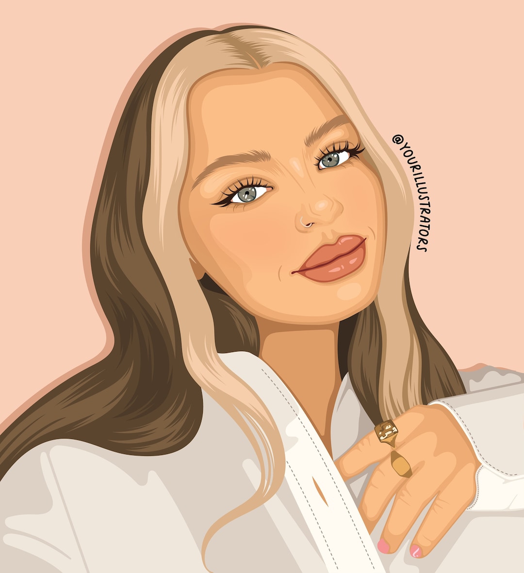 PERSONALISED CUSTOM Cartoon Illustrations. Portraits, COUPLES, Family ...