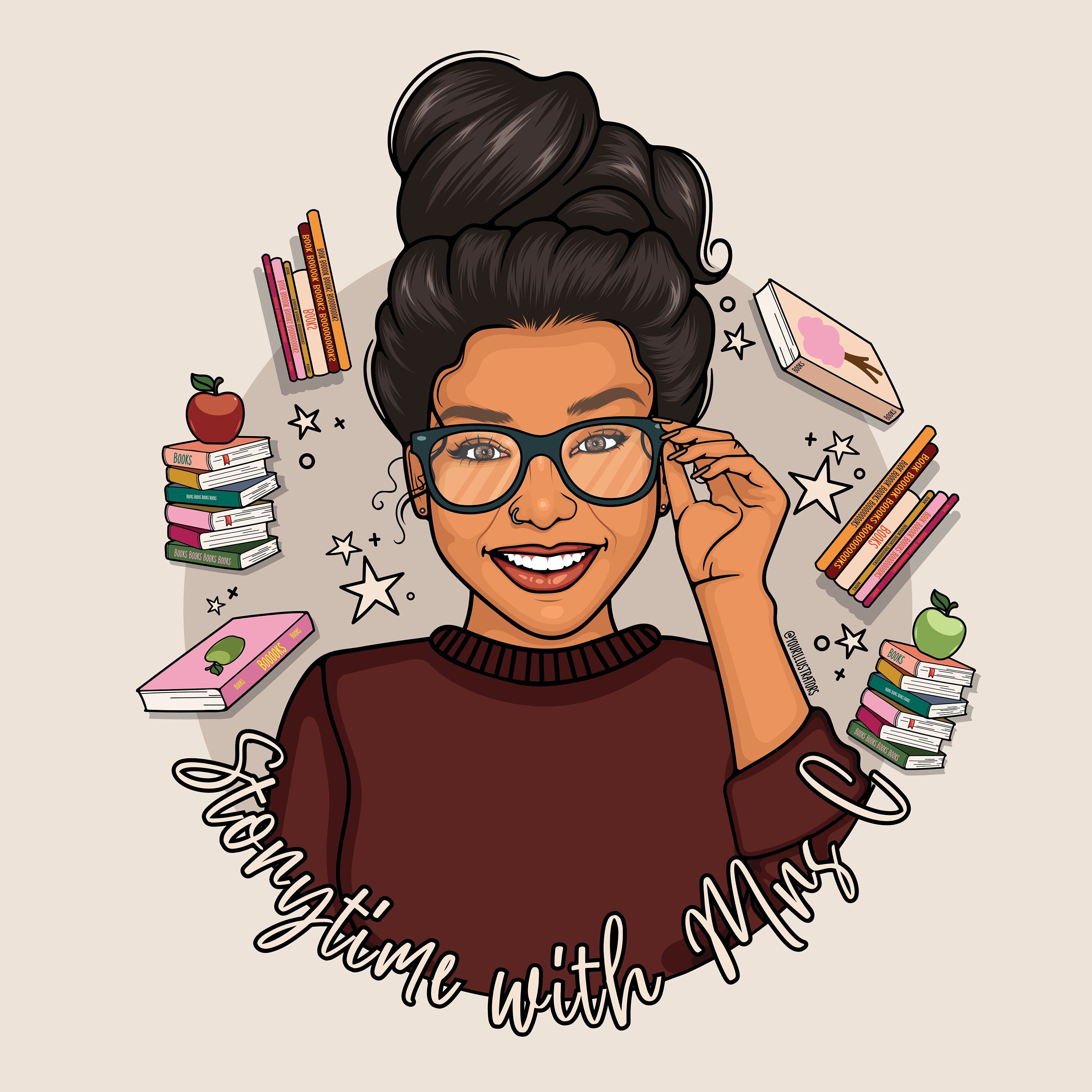 Personalised CUSTOM ILLUSTRATION. Text + Upto 5x Add-on Objects - Etsy
